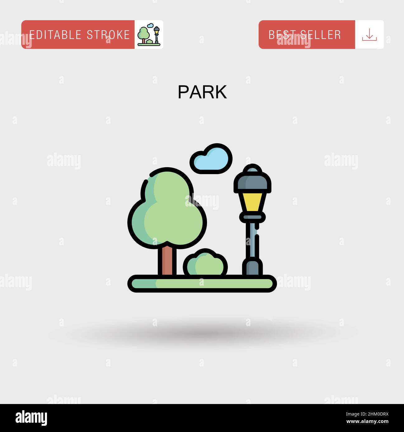 Park Simple vector icon Stock Vector Image & Art - Alamy