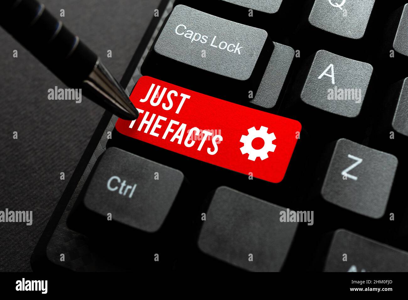 Text showing inspiration Just The Facts. Internet Concept to have the ...