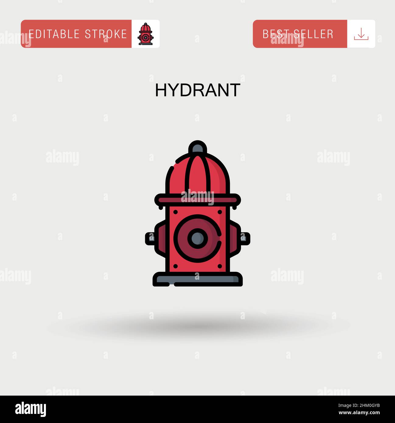 Hydrant Simple vector icon Stock Vector Image & Art - Alamy