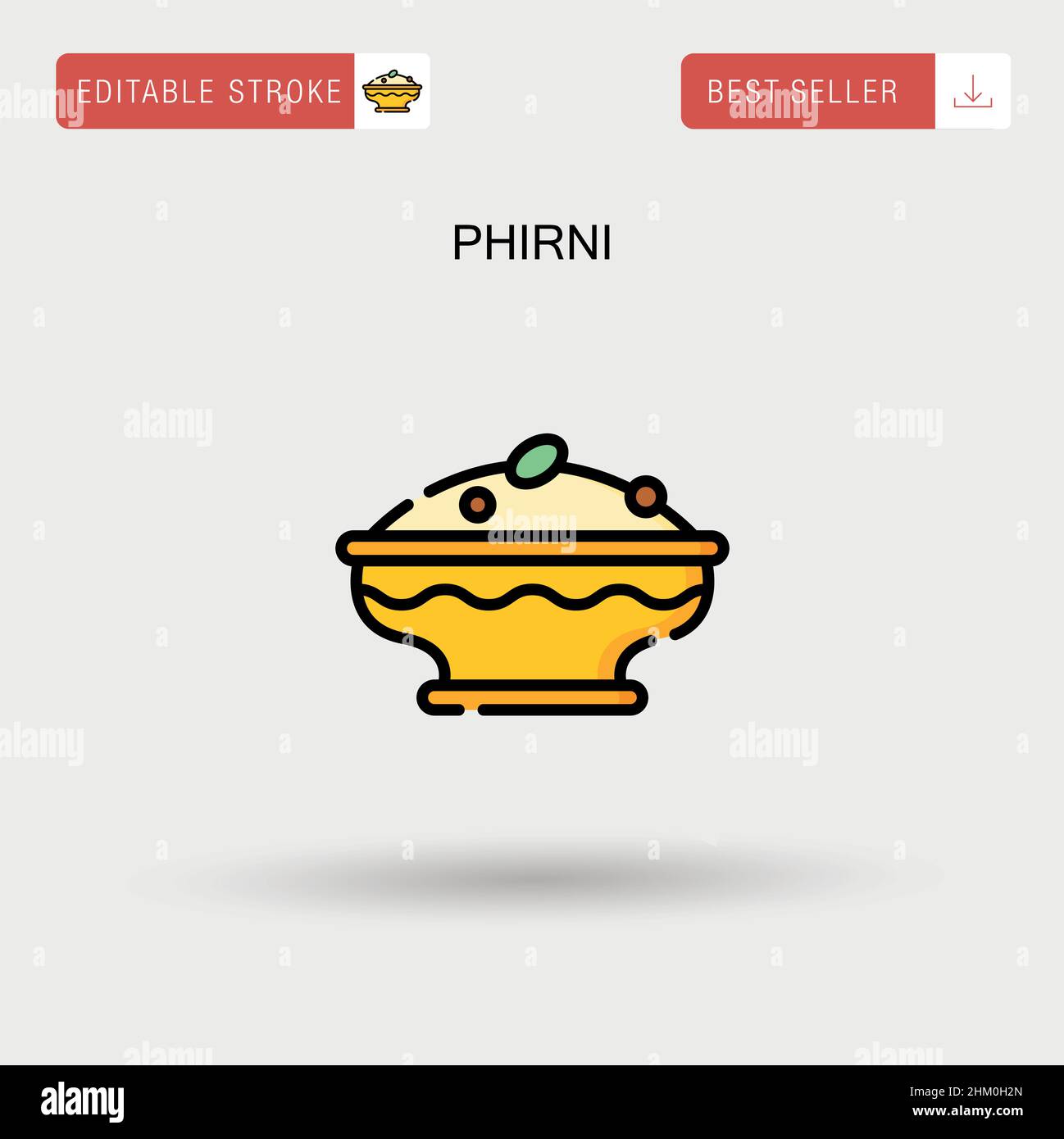 Phirni Simple vector icon Stock Vector Image & Art - Alamy