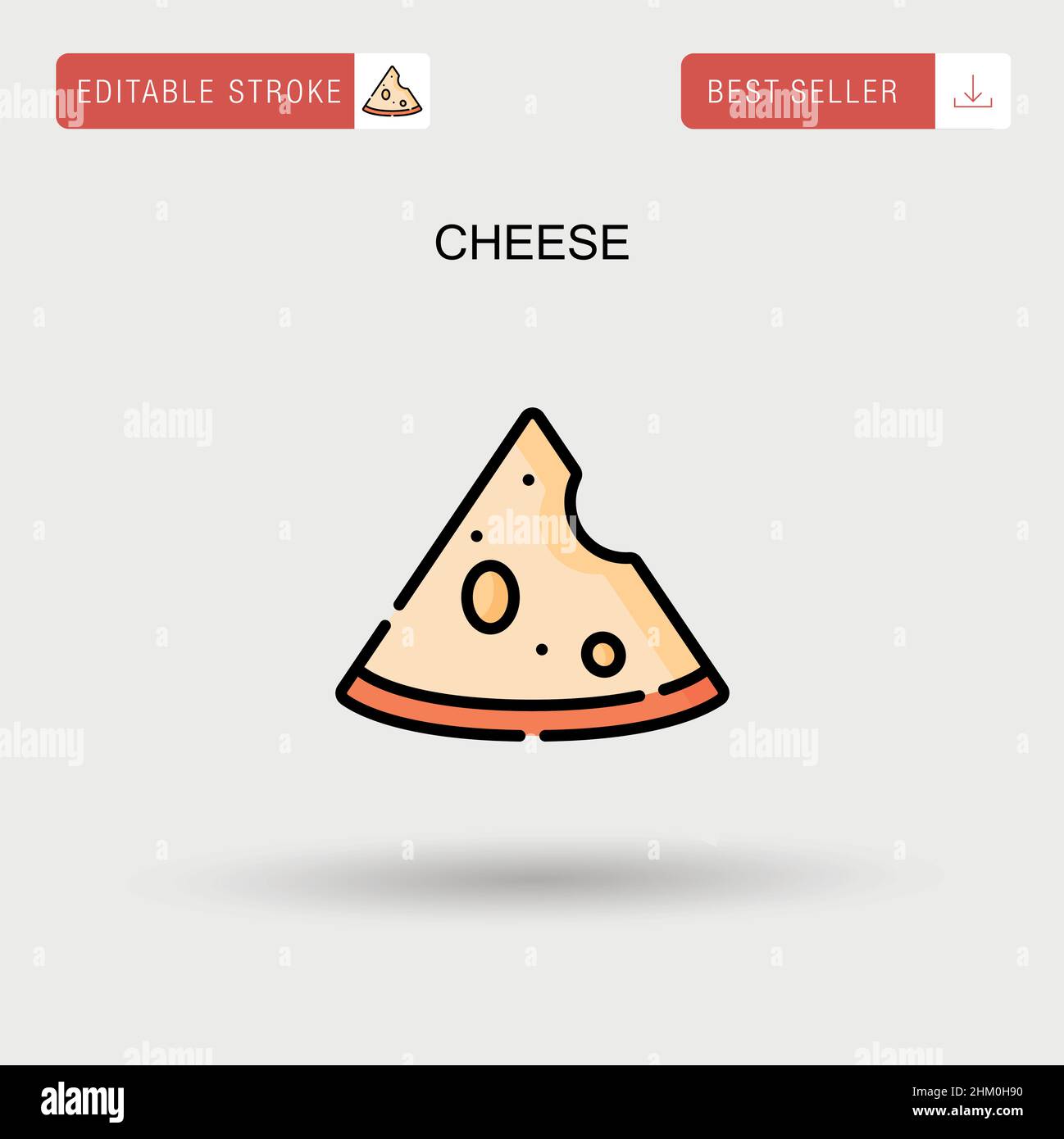 Cheese Simple vector icon Stock Vector Image & Art - Alamy