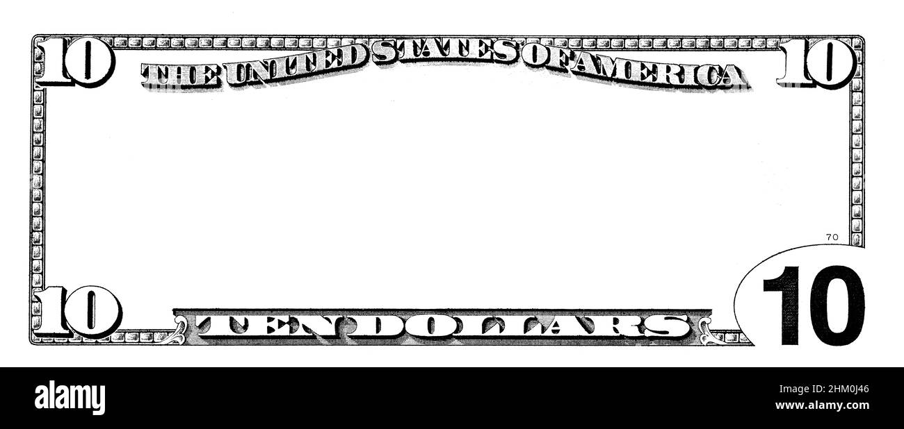 10 Dollar Bill Template