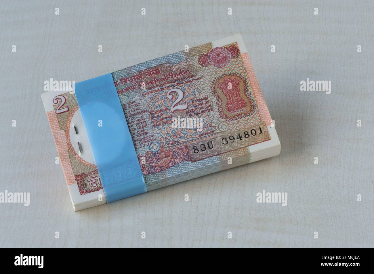 Mumbai Maharashtra India Asia Nov. 13 2021 Very Rare Two Rupee 100 ...