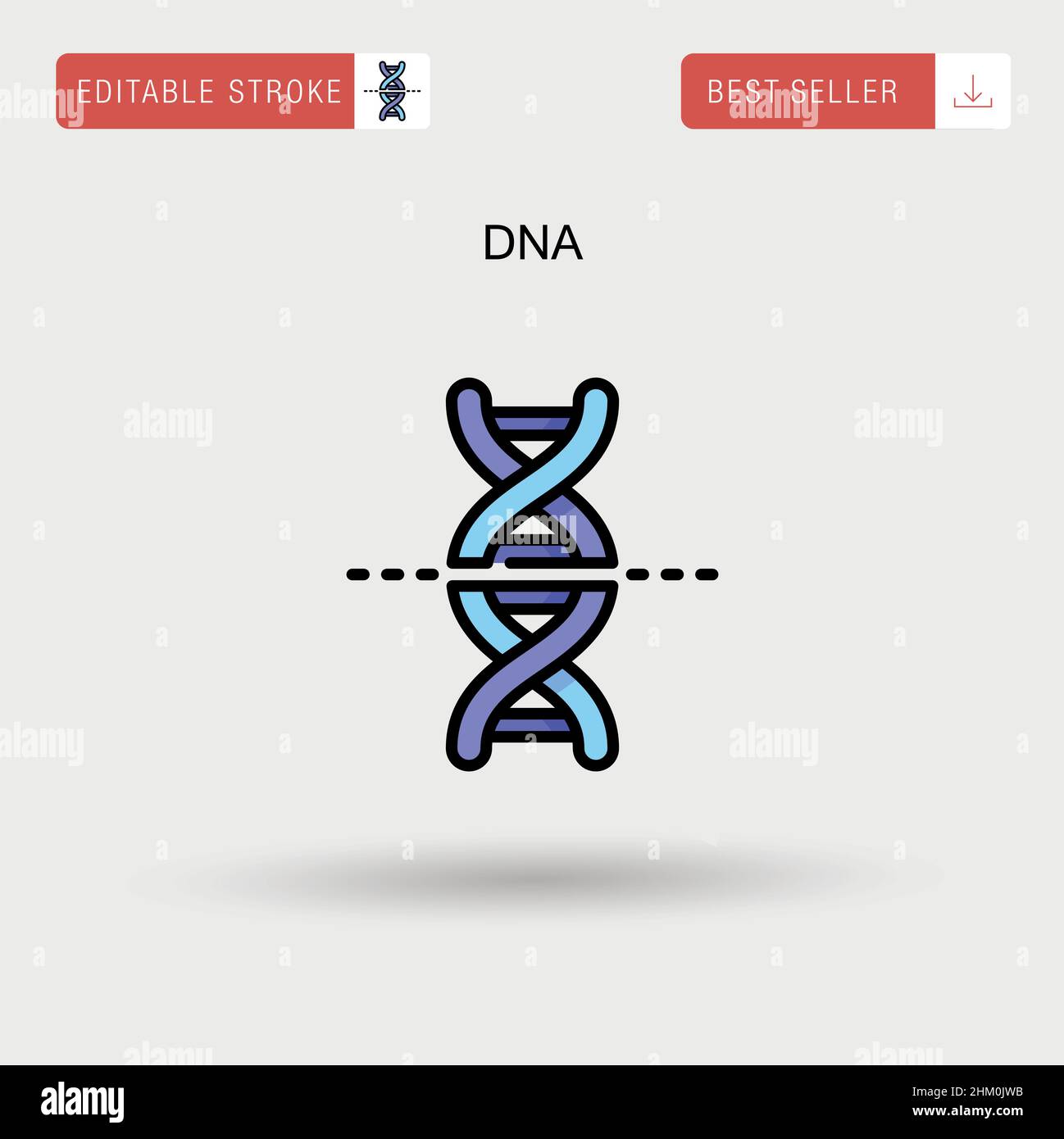 Dna Simple vector icon Stock Vector Image & Art - Alamy