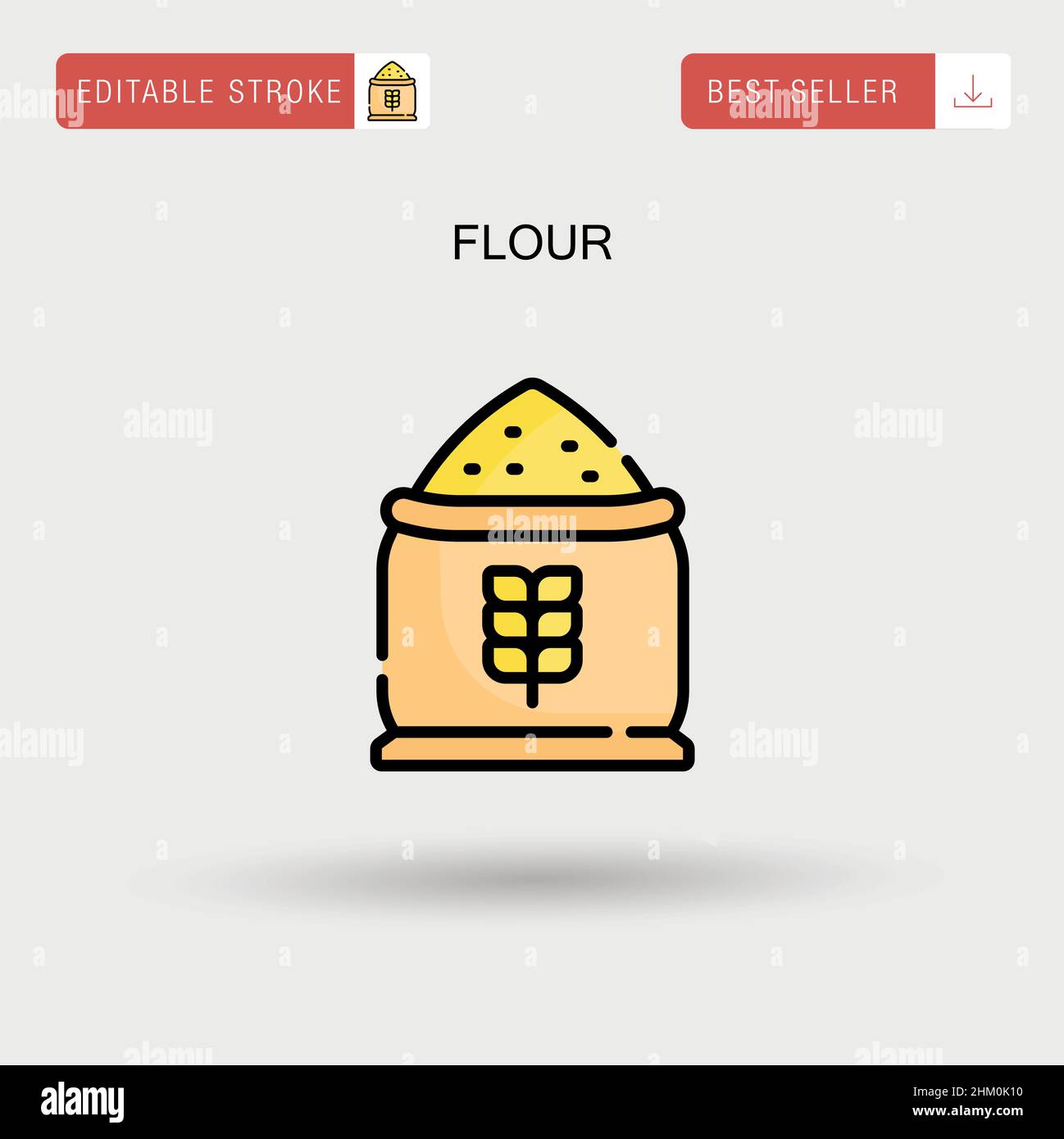 Flour Simple vector icon Stock Vector Image & Art - Alamy