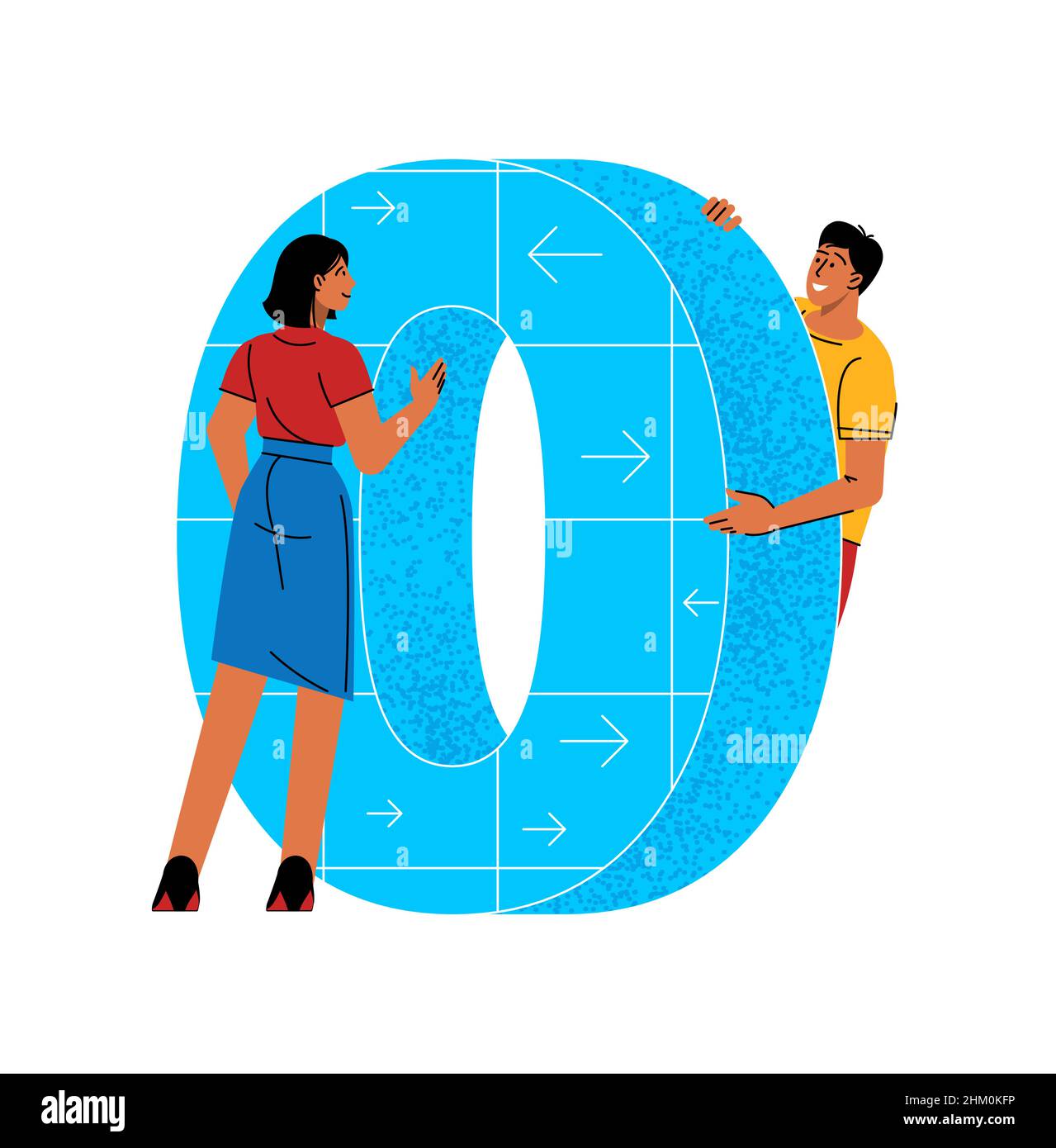 English alphabet with people characters Stock Vector Image & Art - Alamy