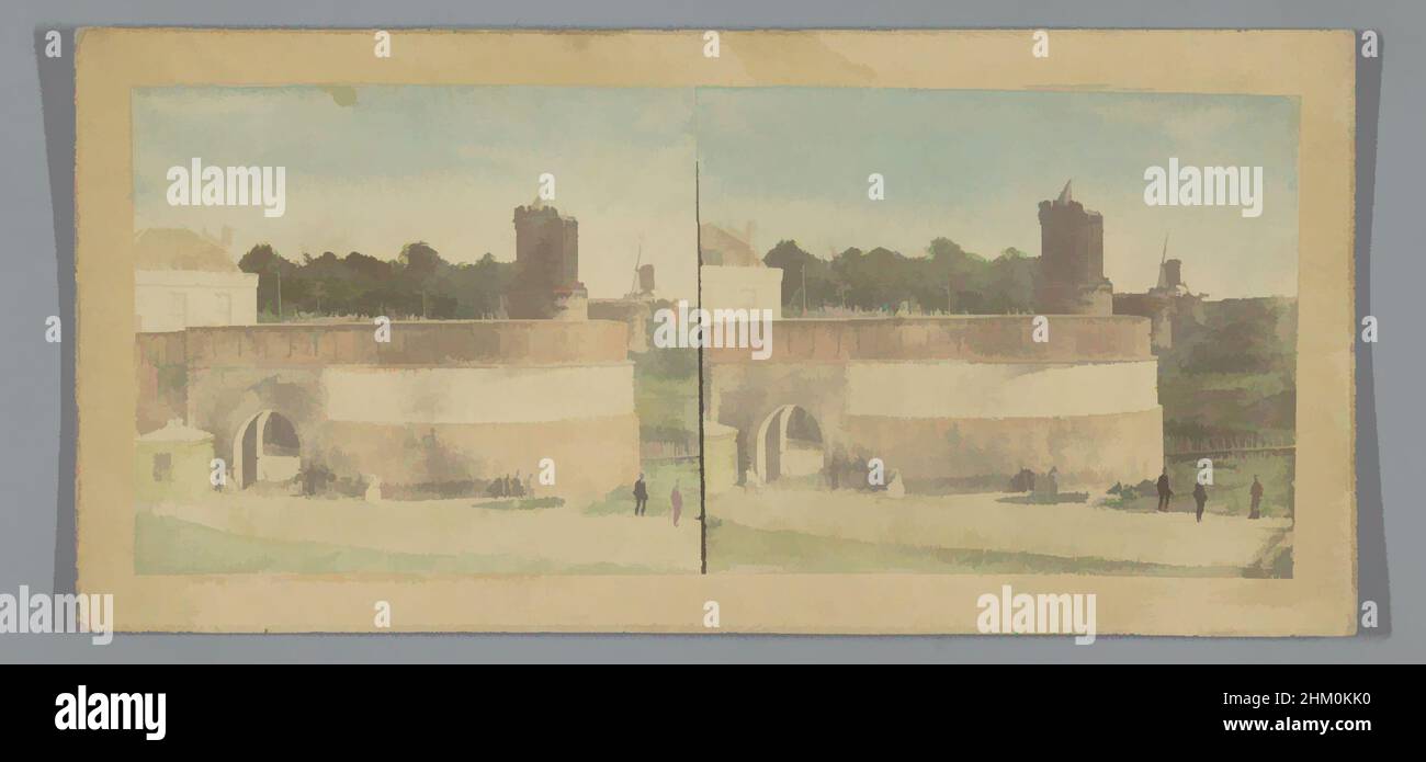 Art inspired by Medieval fortifications in a landscape, 1852 - 1858 ...