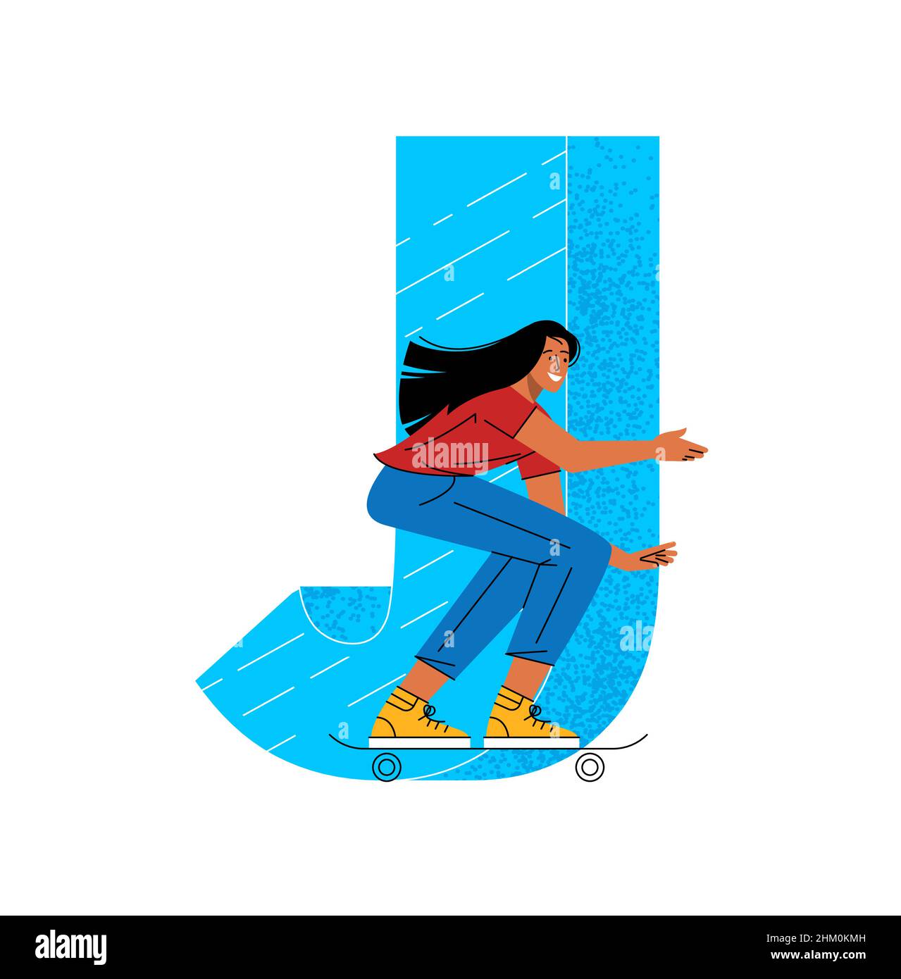 English alphabet with people characters Stock Vector Image & Art - Alamy