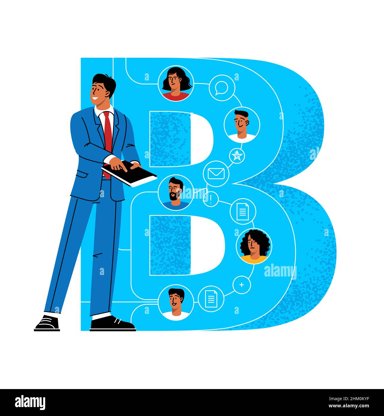 English alphabet with people characters Stock Vector Image & Art - Alamy