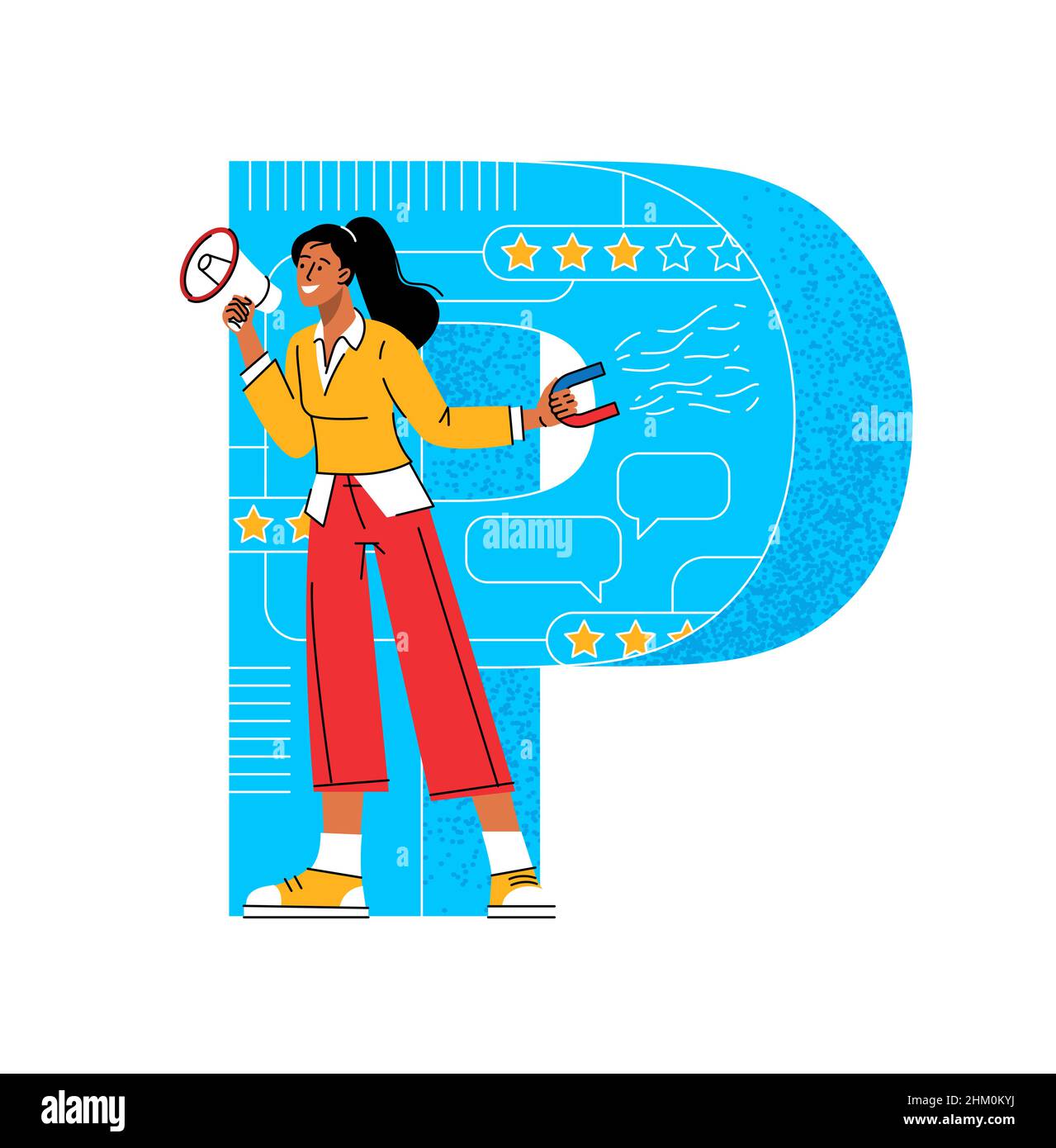 English alphabet with people characters Stock Vector Image & Art - Alamy