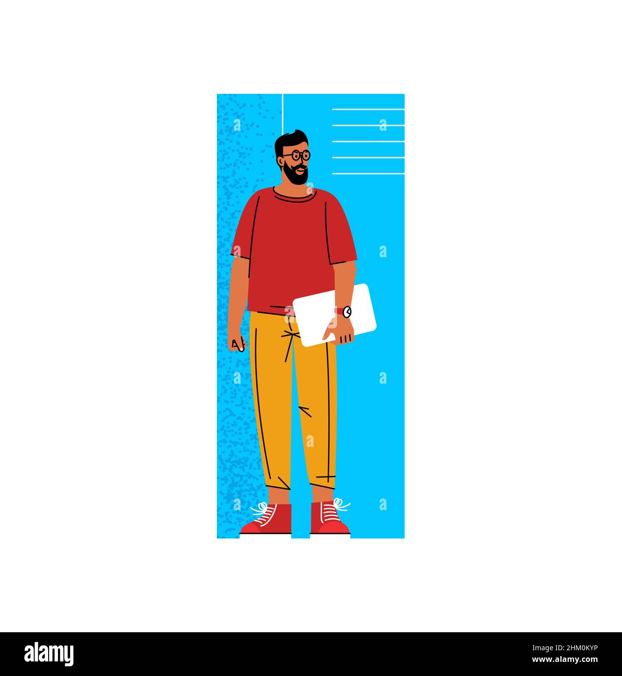 English alphabet with people characters Stock Vector Image & Art - Alamy