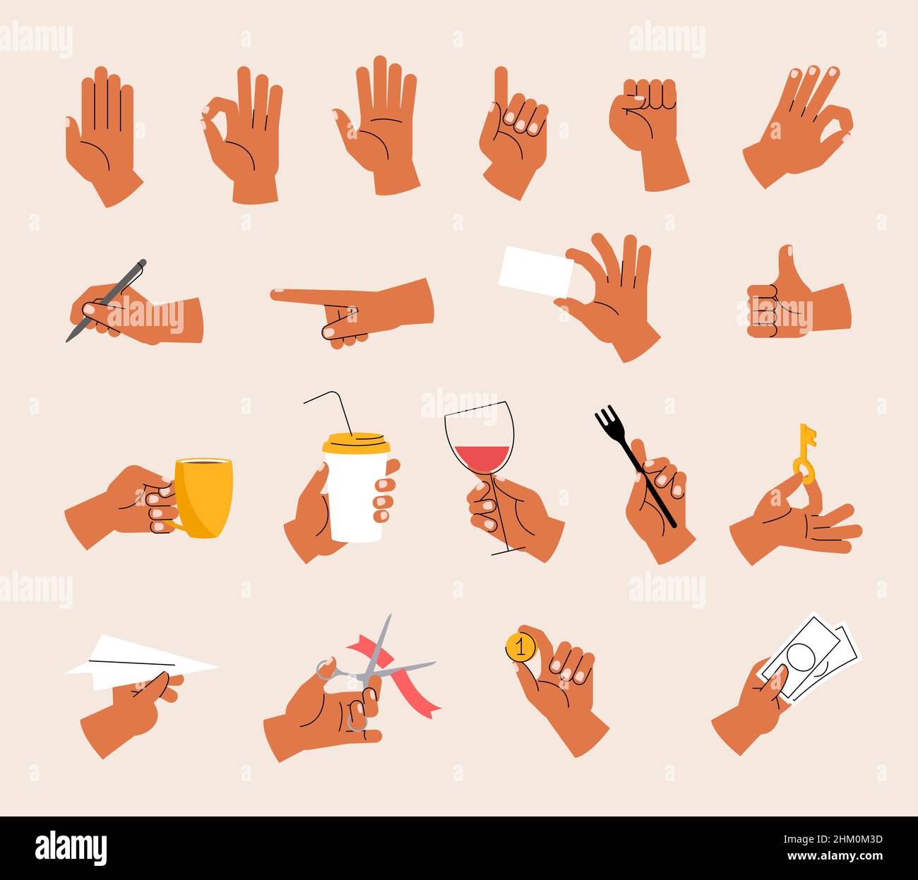 Hand gestures icons Stock Vector Image & Art - Alamy