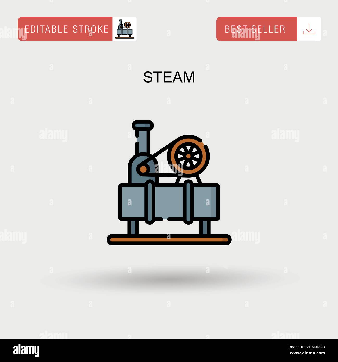 Steam Simple vector icon Stock Vector Image & Art - Alamy