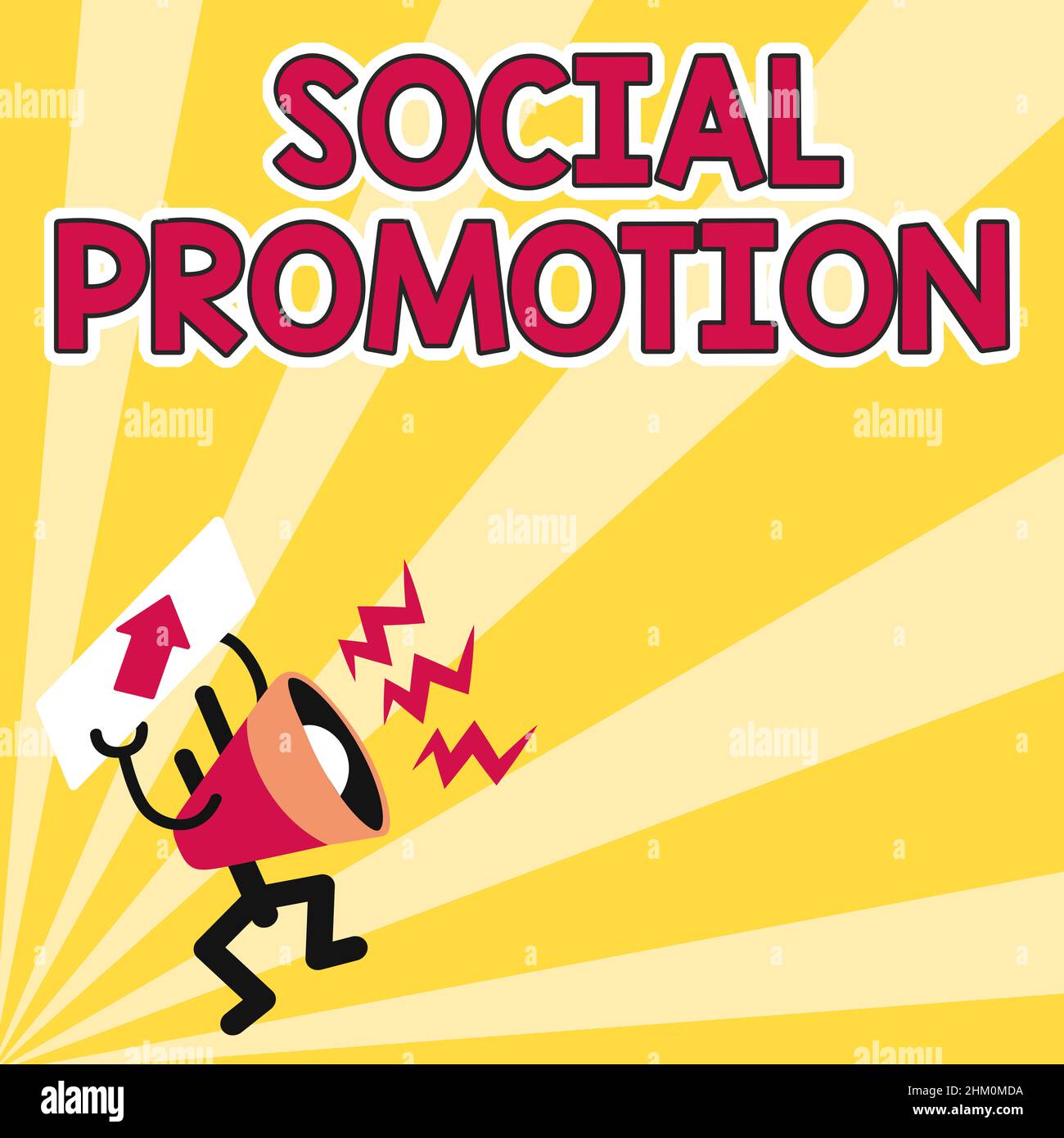 Text caption presenting Social Promotion. Internet Concept advancing ...