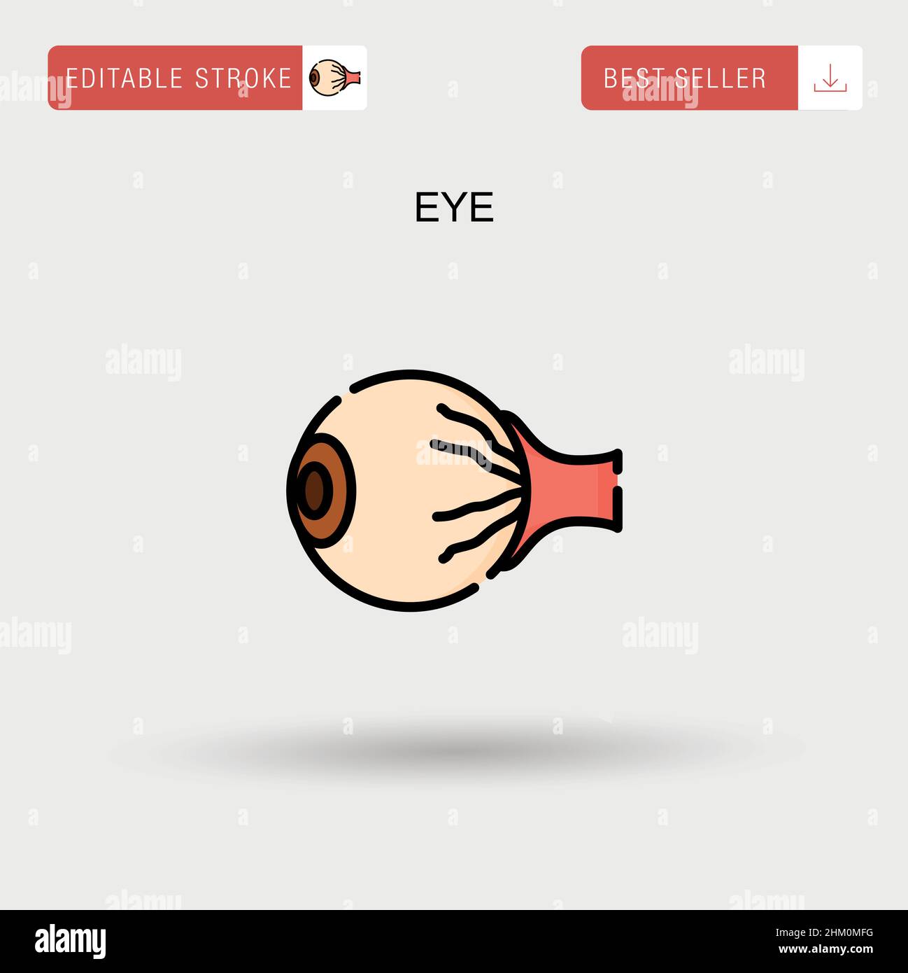 Eye Simple vector icon Stock Vector Image & Art - Alamy