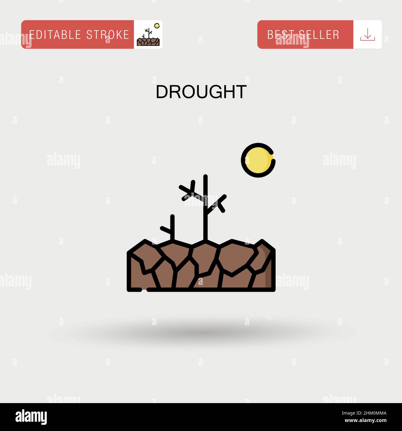 Drought Simple vector icon Stock Vector Image & Art - Alamy