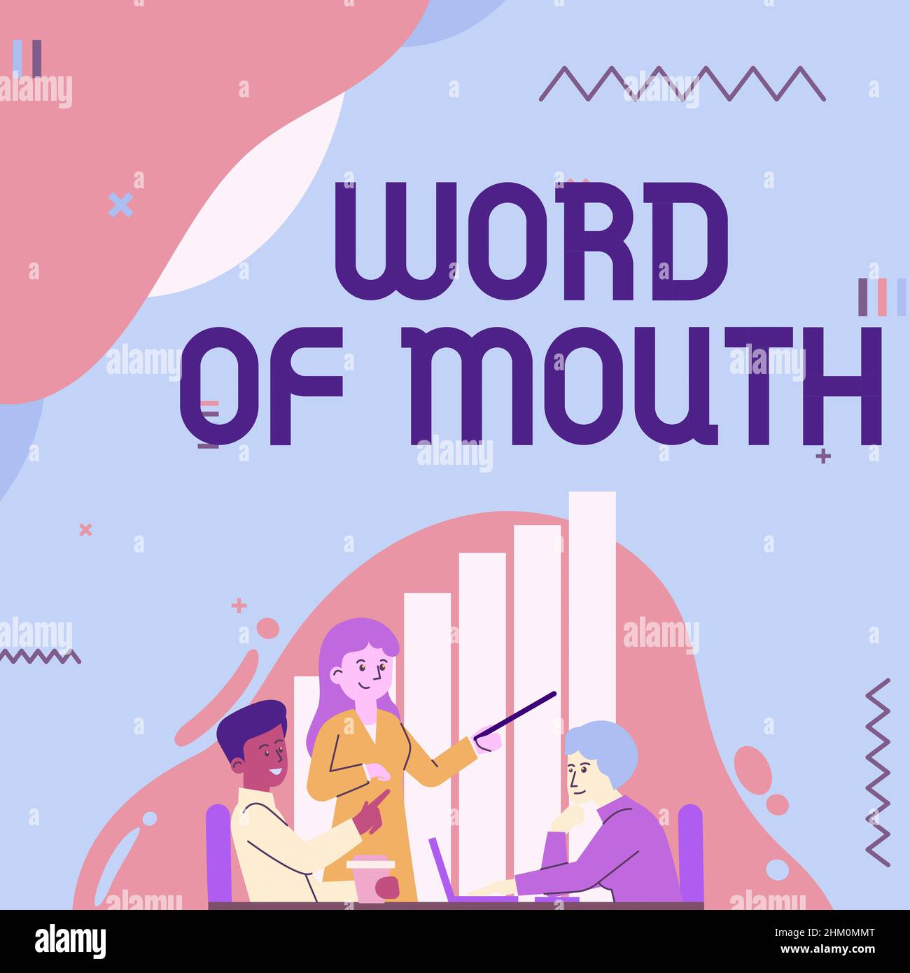 Sign displaying Word Of Mouth. Conceptual photo Word Of Mouth Lady ...