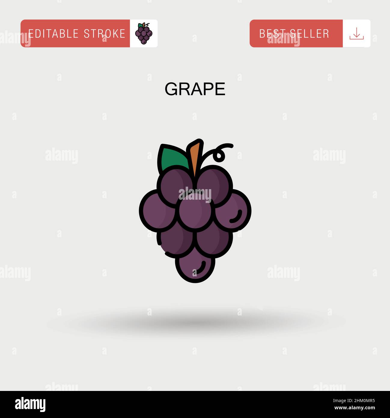 Grapes closeup Stock Vector Images - Alamy