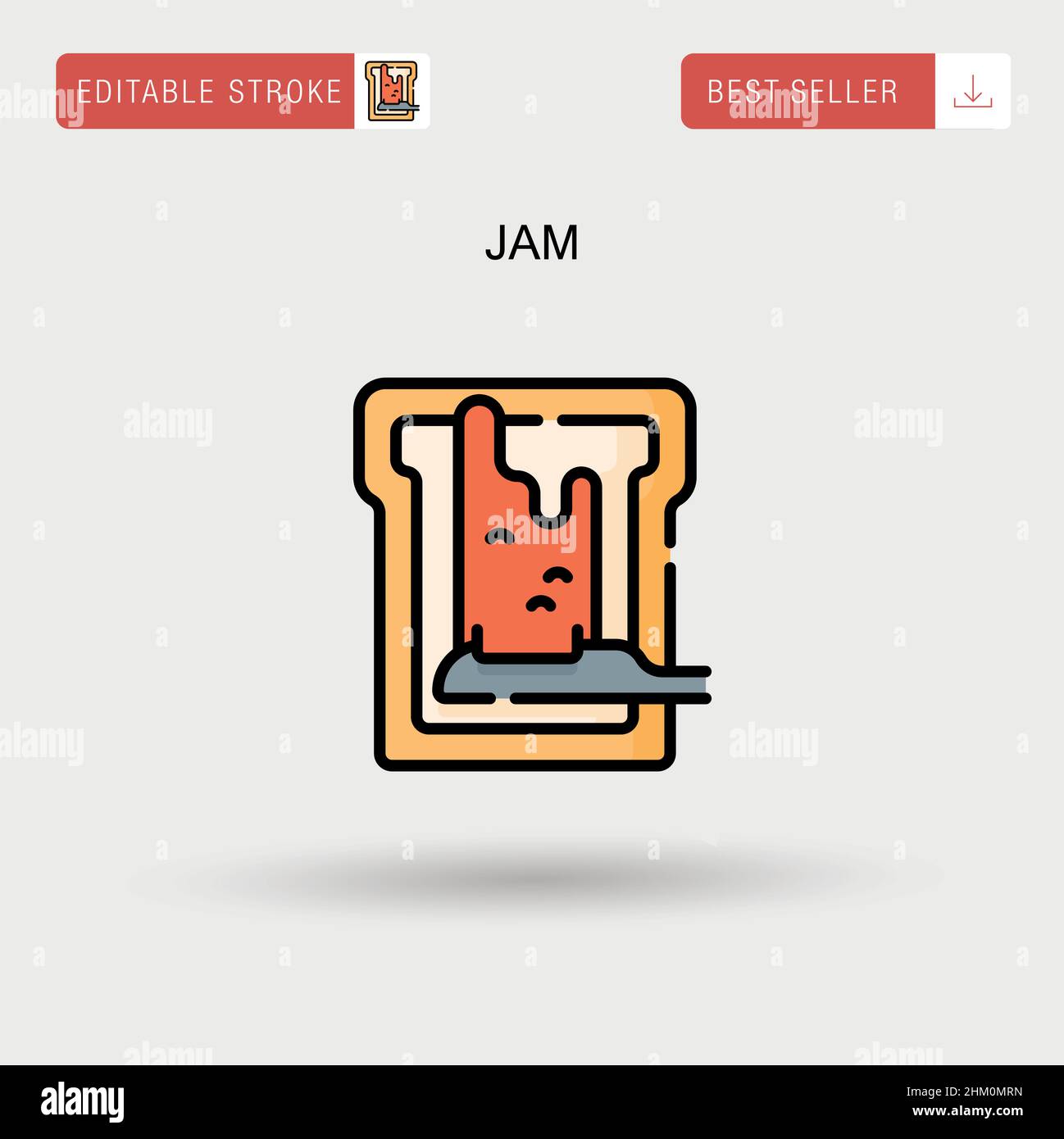 Organic marmalade blueberry Stock Vector Images - Alamy