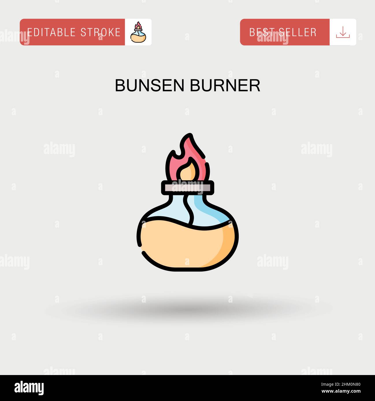 Bunsen burner Simple vector icon Stock Vector Image & Art - Alamy
