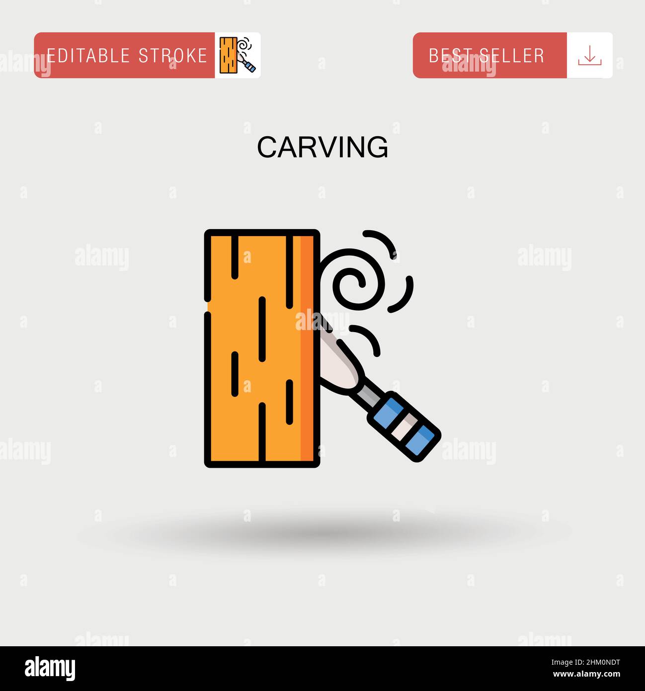 Carving Simple vector icon Stock Vector Image & Art - Alamy