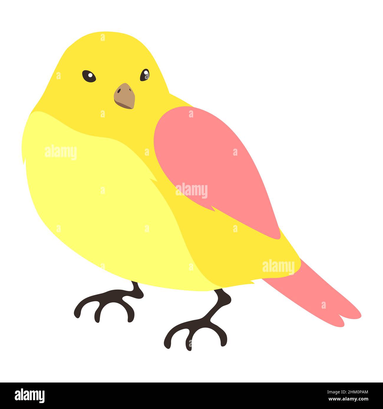 Illustration of stylized bird. Image of wild birdie in simple style ...