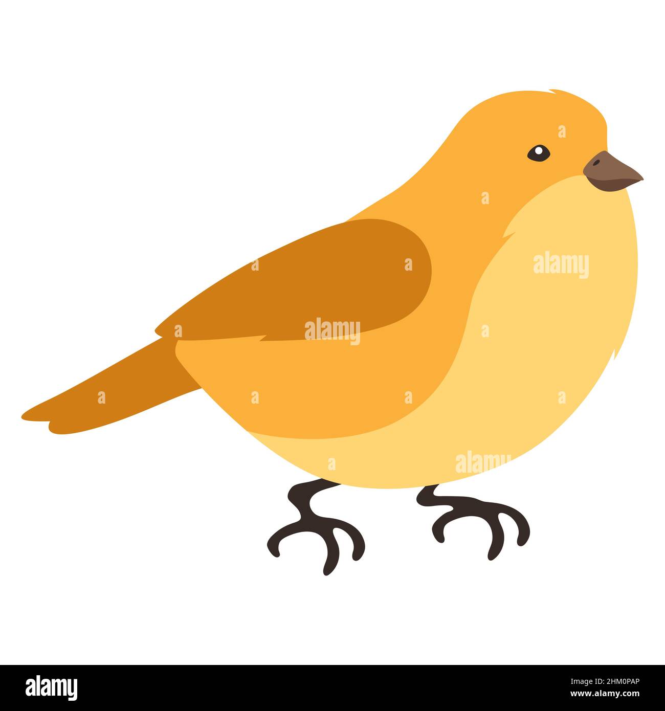 Illustration of stylized bird. Image of wild birdie in simple style ...