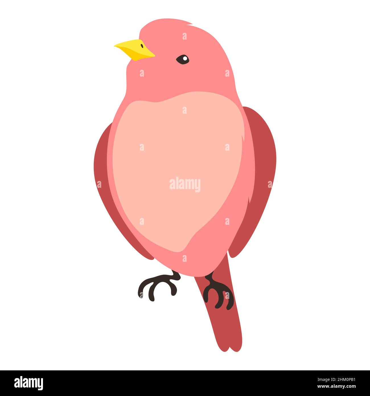 Illustration of stylized bird. Image of wild birdie in simple style ...