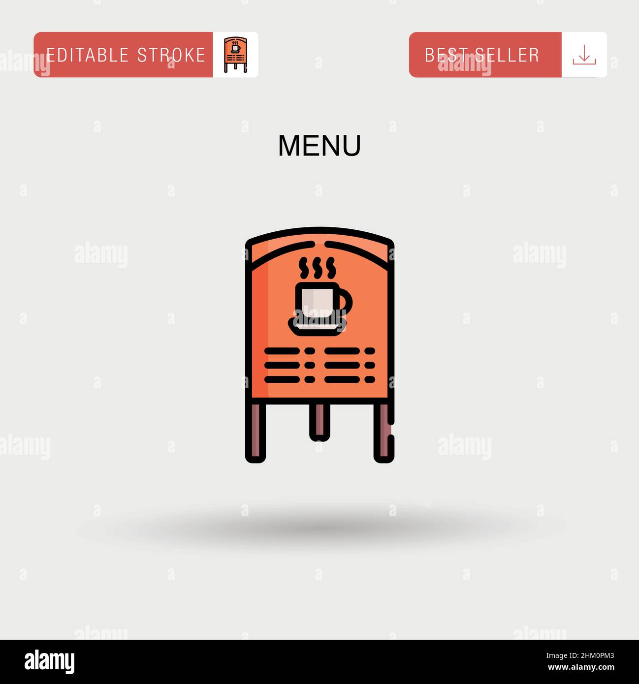 Menu Simple vector icon Stock Vector Image & Art - Alamy