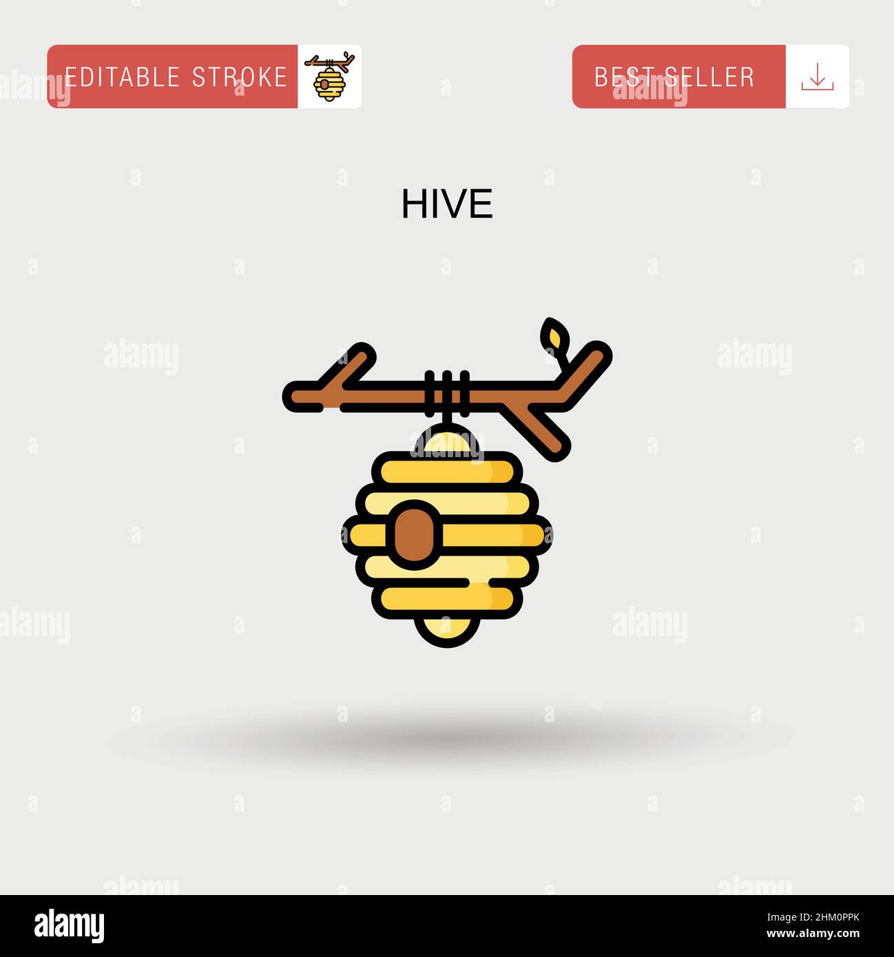Hive Simple vector icon Stock Vector Image & Art - Alamy