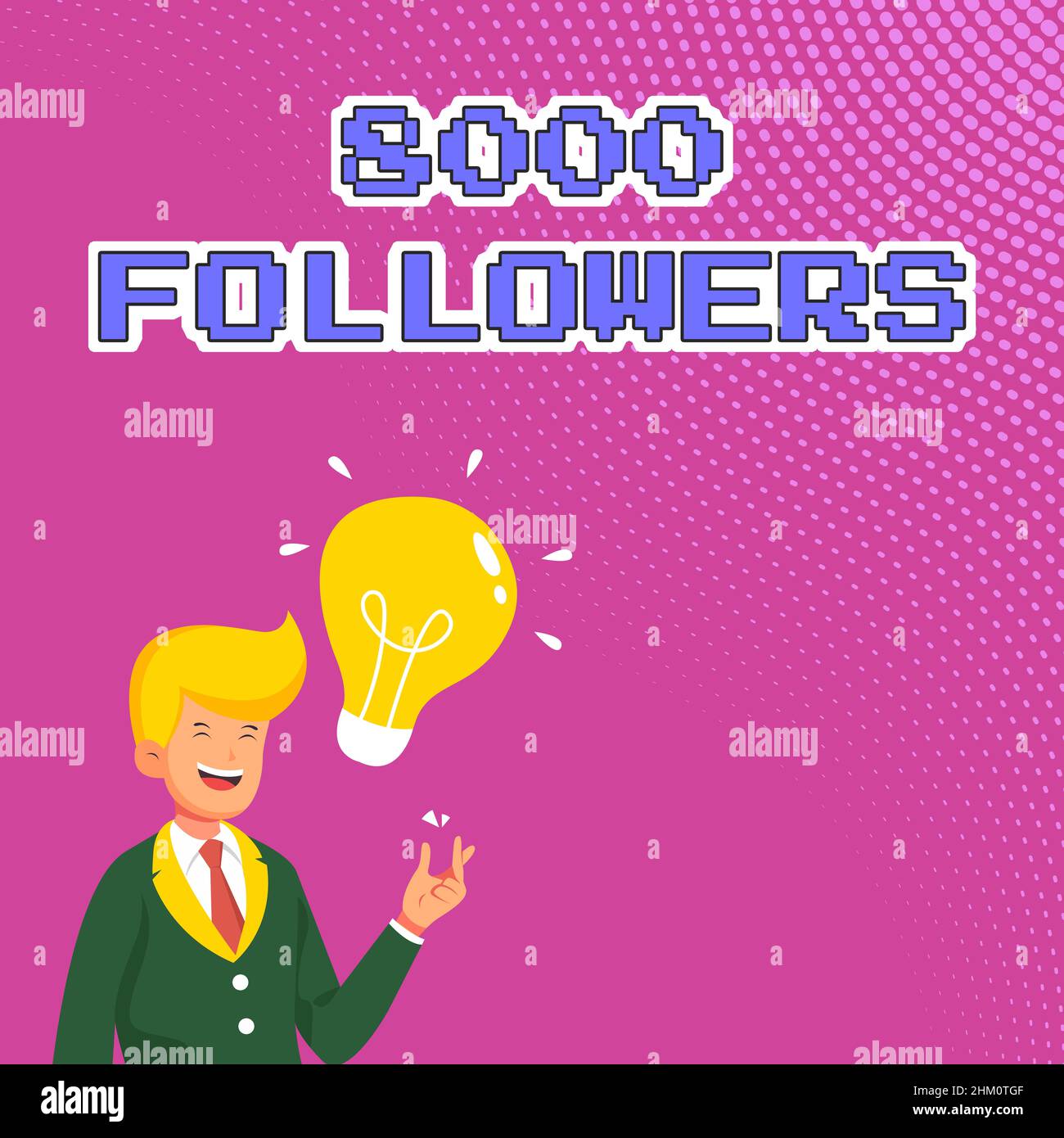 Text showing inspiration 8000 Followers. Conceptual photo number of ...