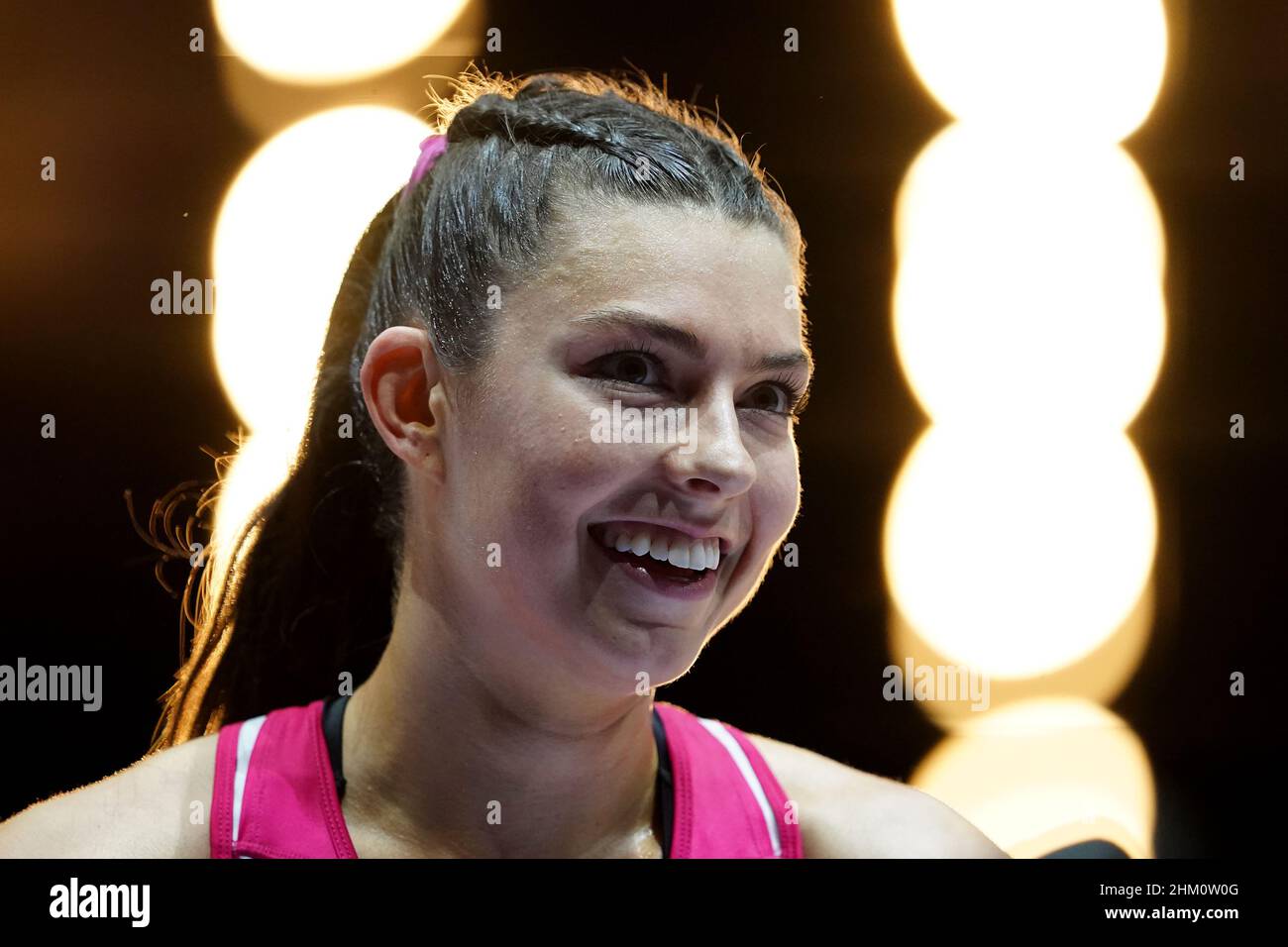 London Pulse's Zara Everitt during the Vitality Netball Superleague ...