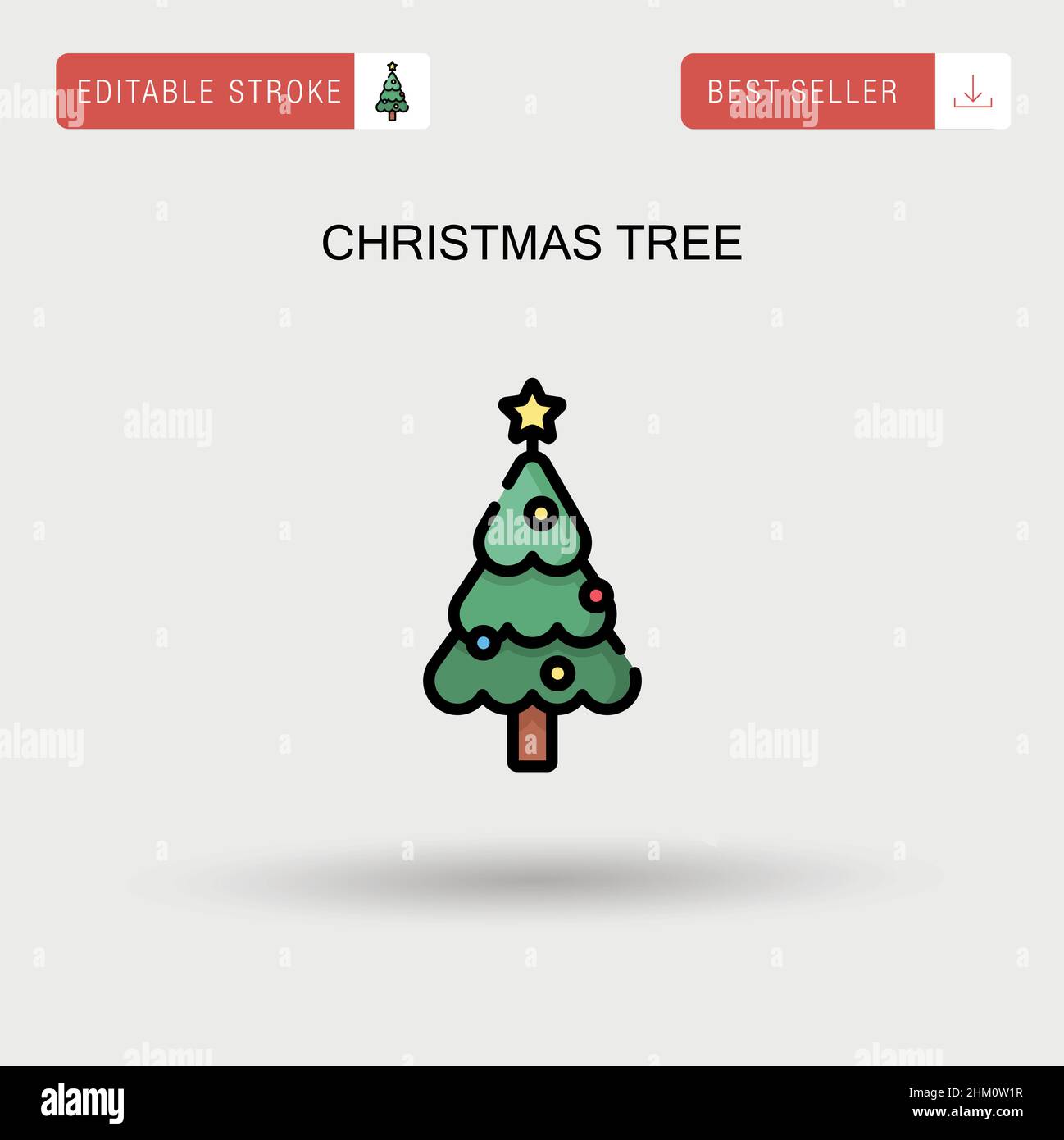 Christmas tree simple hi-res stock photography and images - Alamy