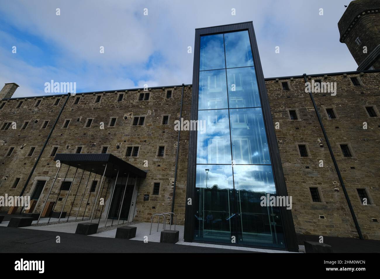 Bodmin Jail Hotel Entrance Stock Photo - Alamy