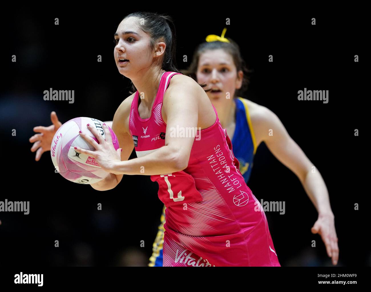 London Pulse's Ellie Rattu during the Vitality Netball Superleague ...