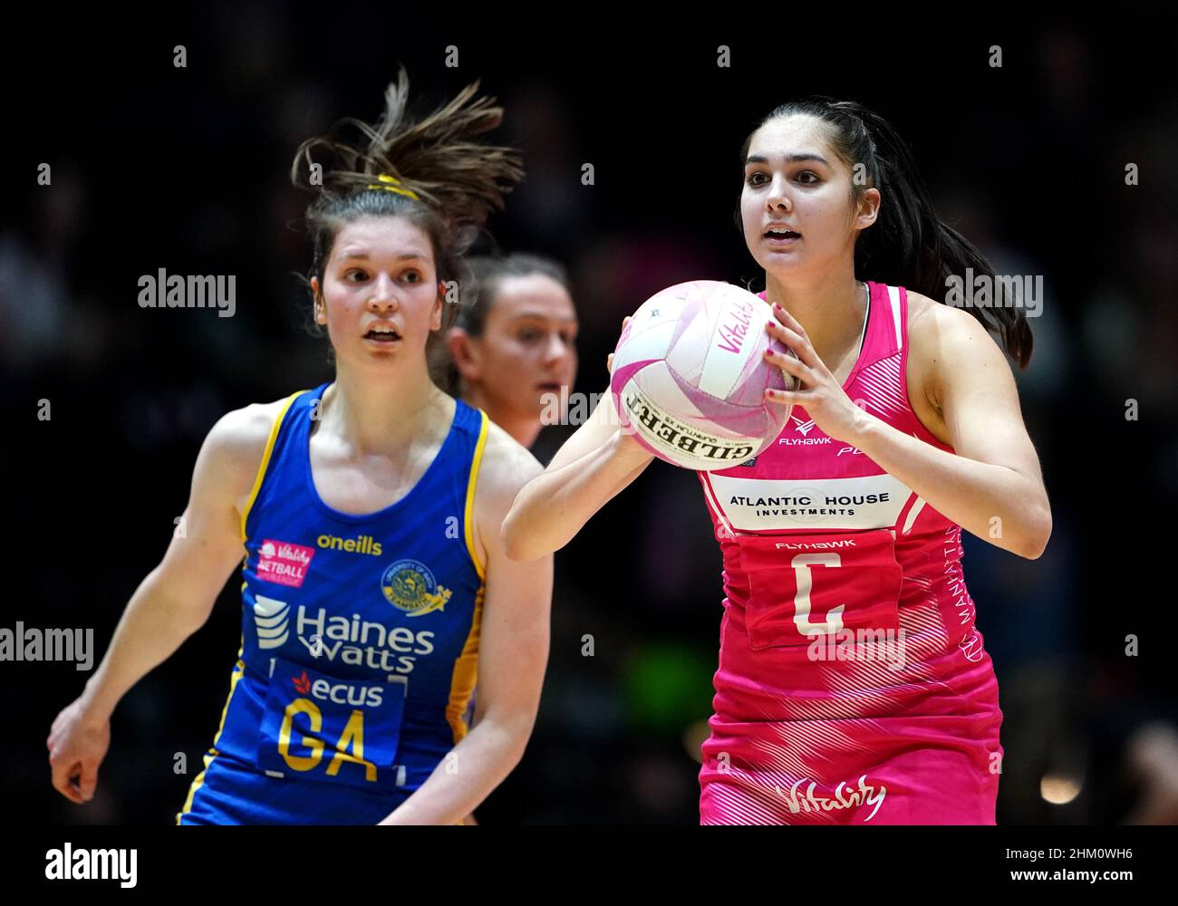 London Pulse's Ellie Rattu during the Vitality Netball Superleague ...