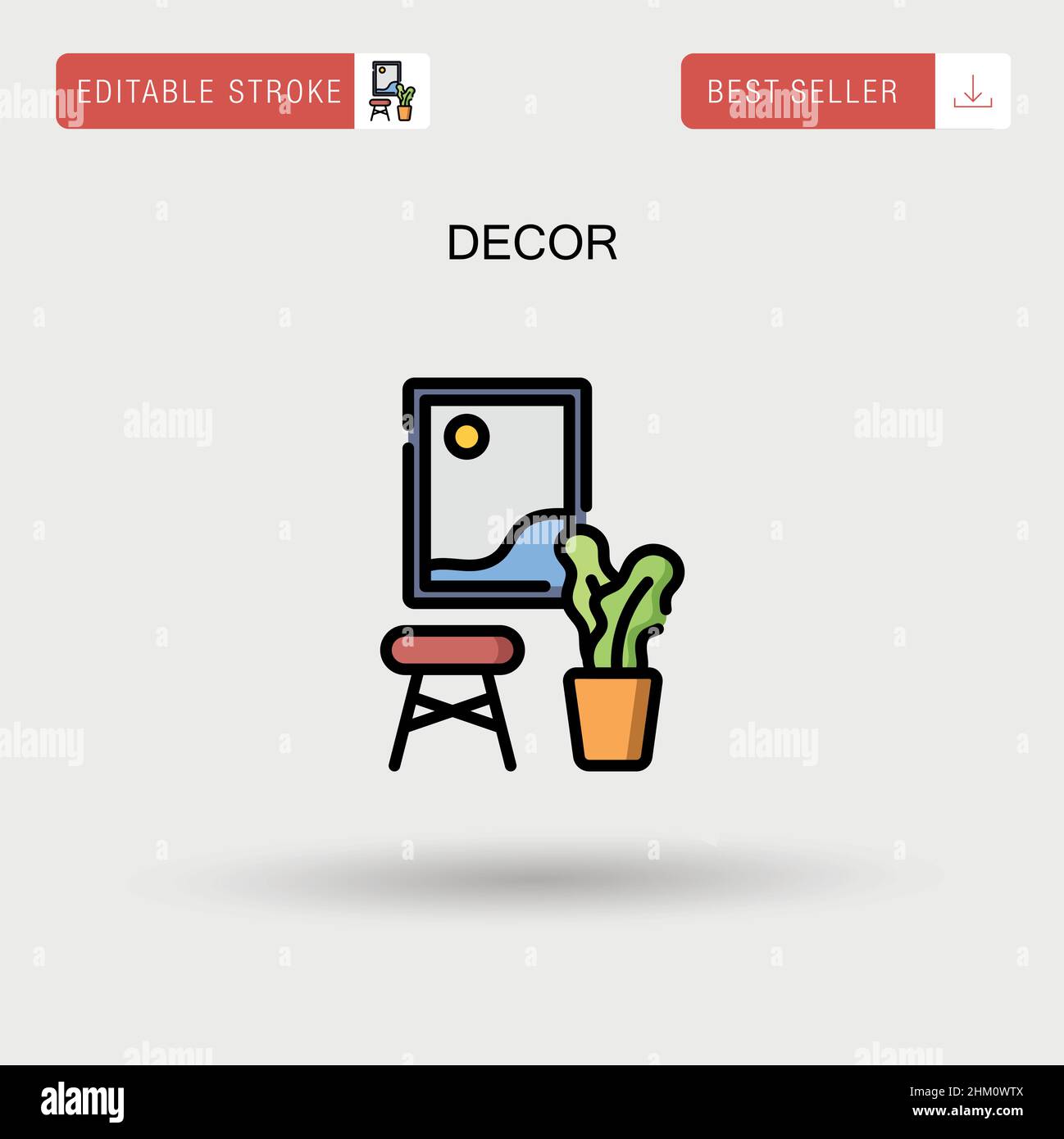 Interior home decor plant Stock Vector Images - Alamy