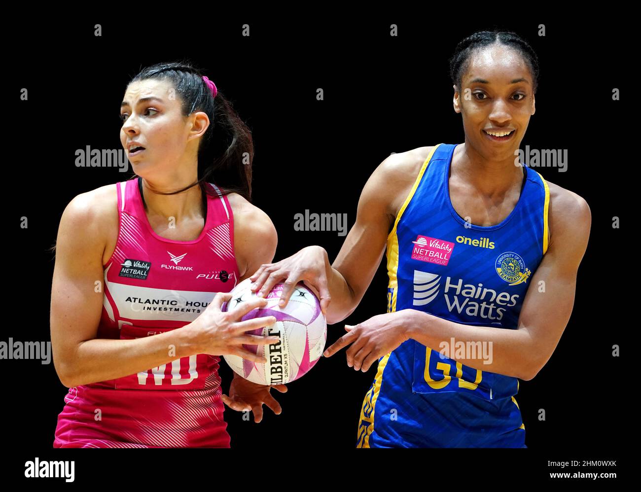 Team Bath's Layla Guscoth during the Vitality Netball Superleague match ...