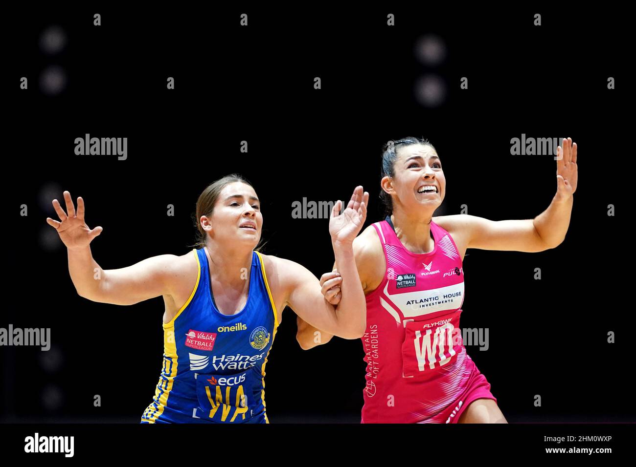 Team Bath's Molly Hole and London Pulse's Zara Everitt during the ...