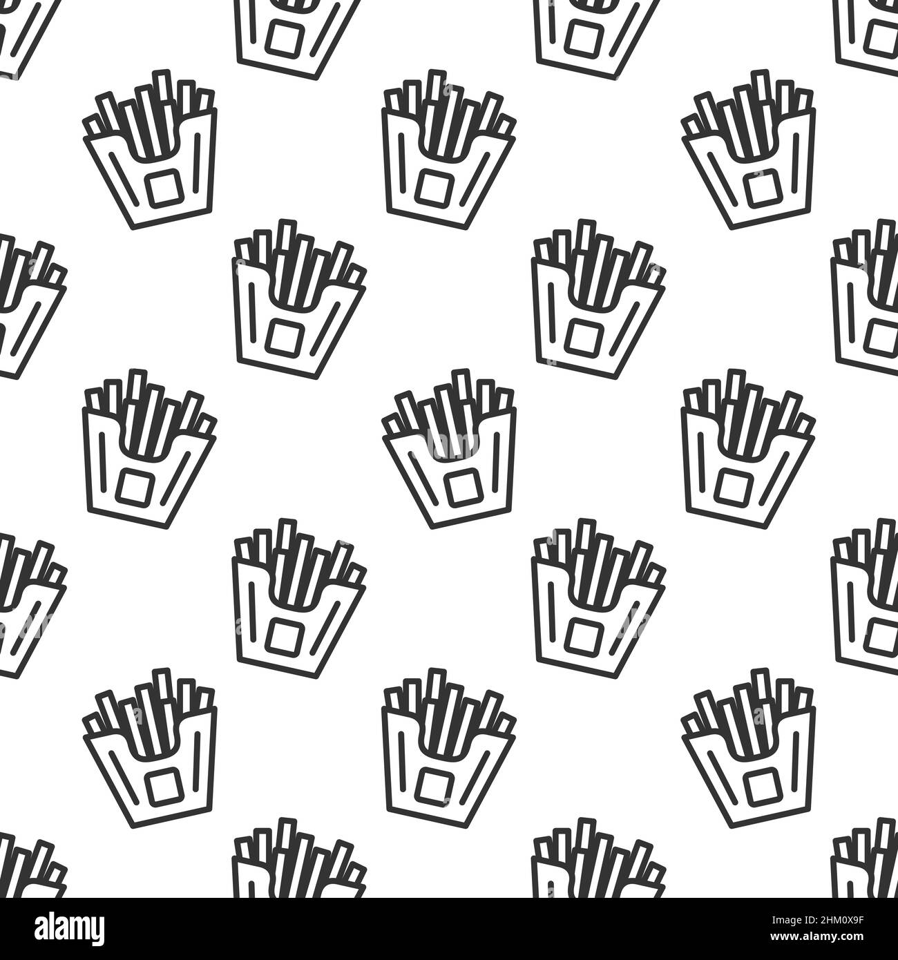 French fries wallpaper design Black and White Stock Photos & Images - Alamy