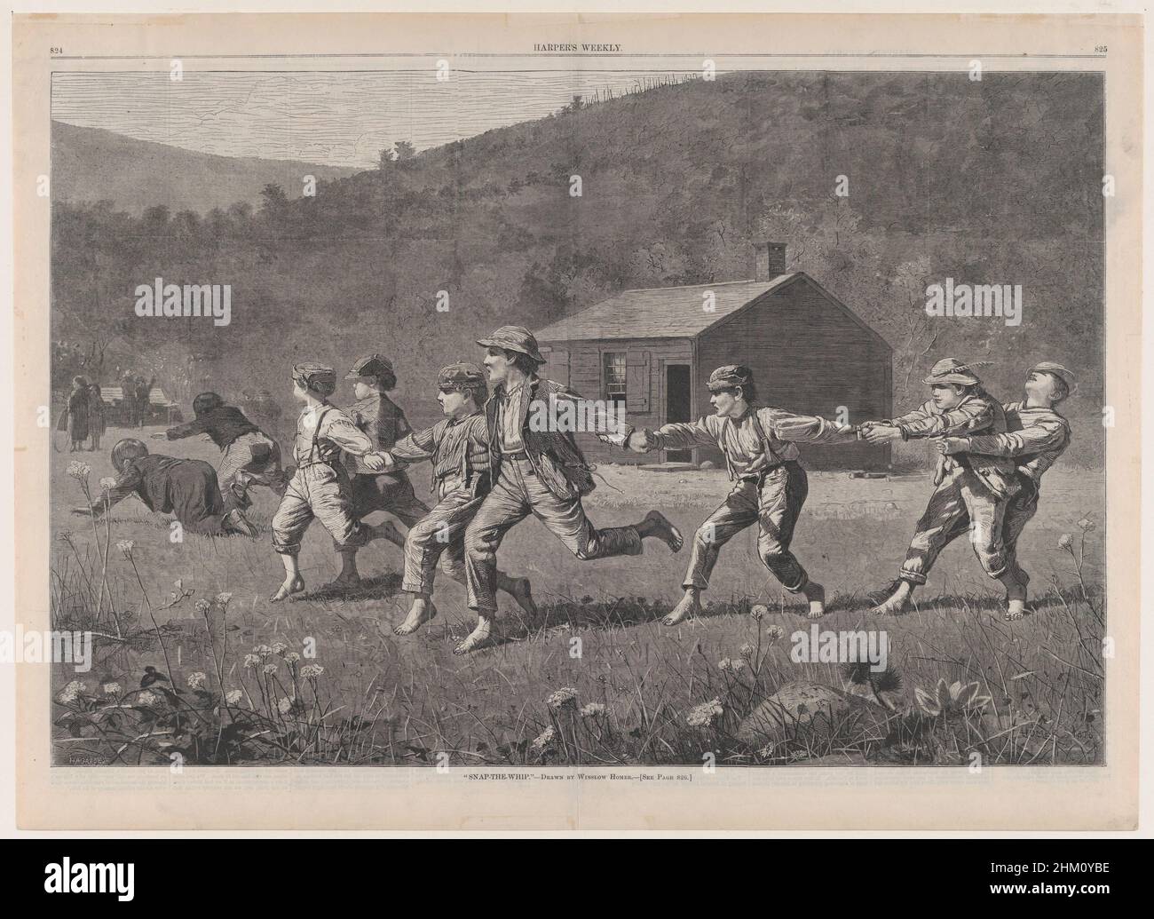Homer winslow snap the whip hi-res stock photography and images - Alamy