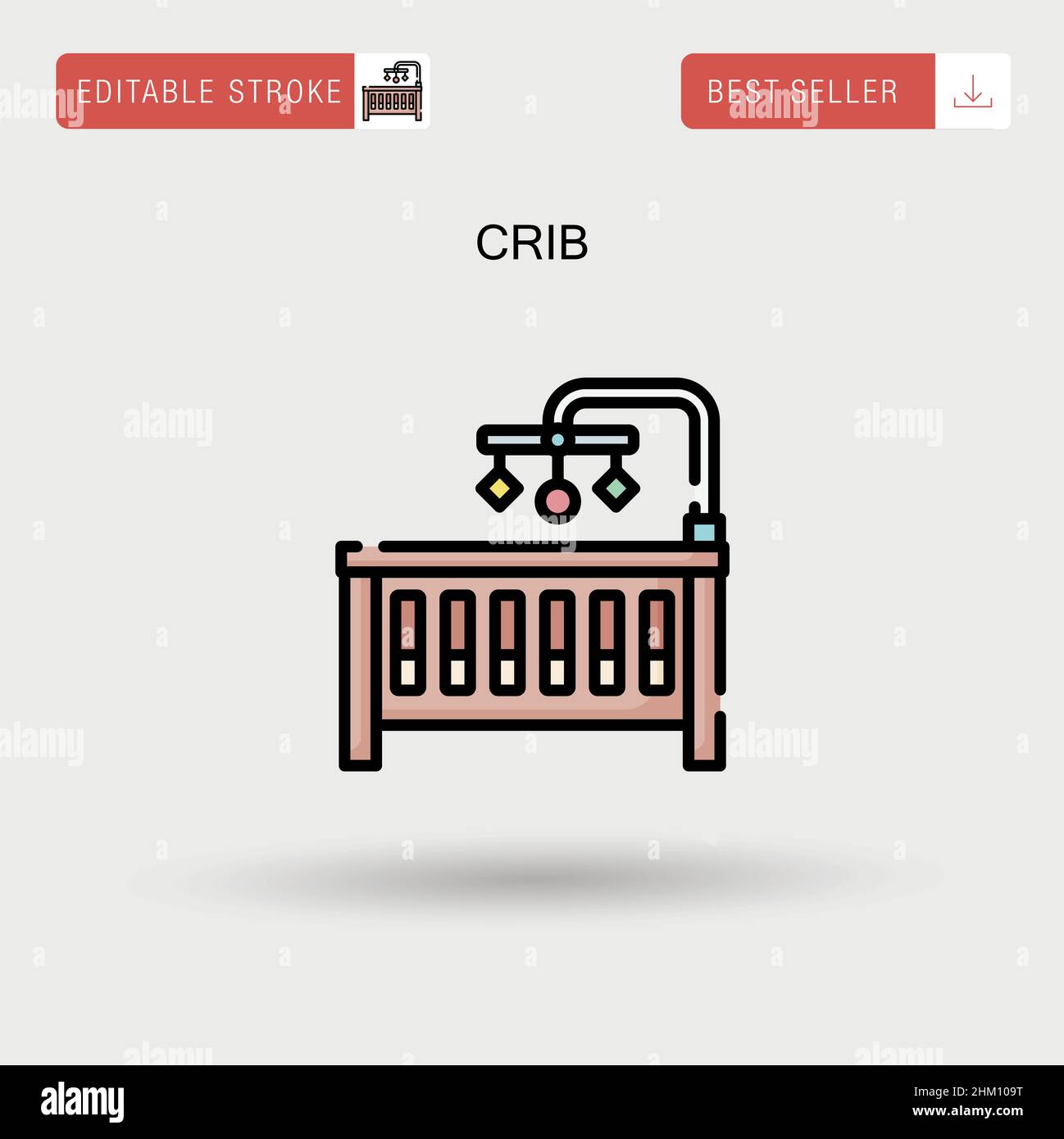 Crib icon hi-res stock photography and images - Alamy