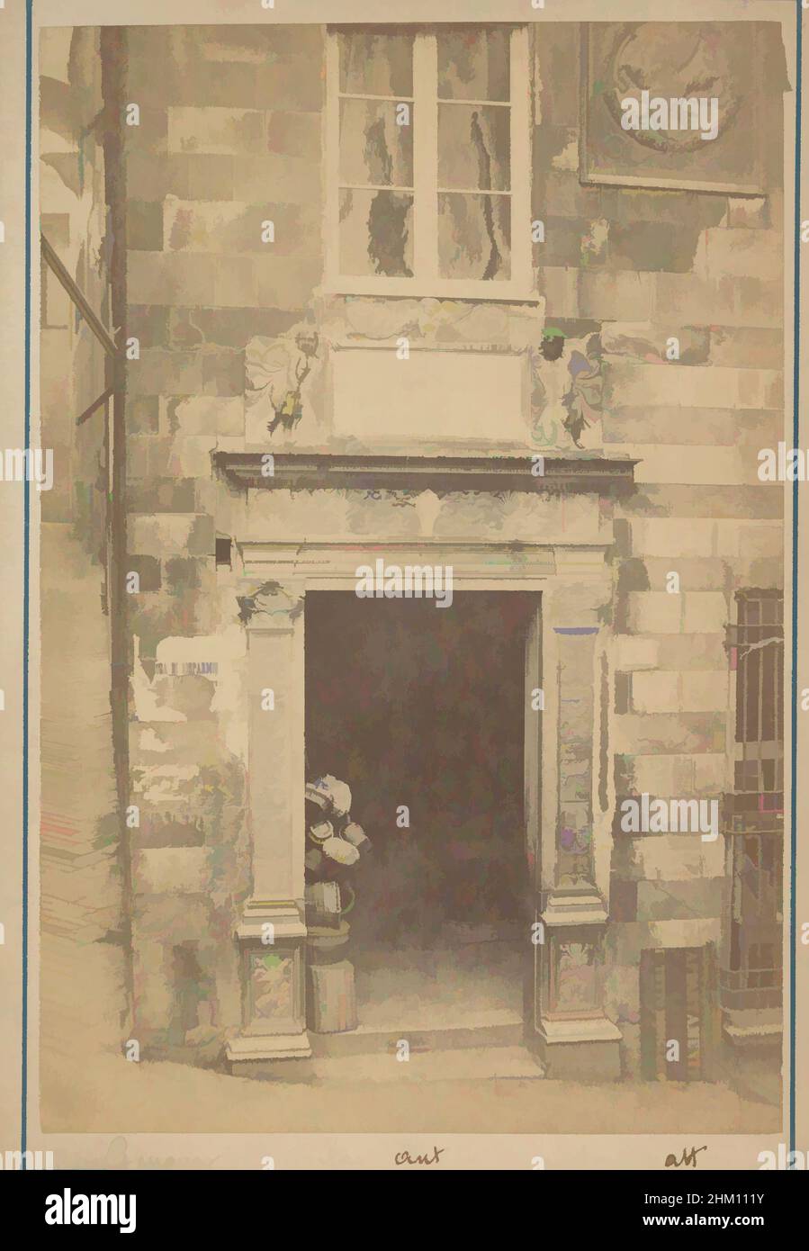 Art inspired by View of the Porta San Matteo in Genoa, Genoa Porta ...