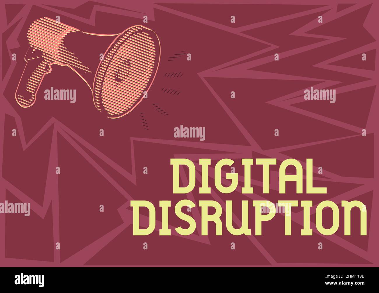 Writing displaying text Digital Disruption. Business approach Changes ...