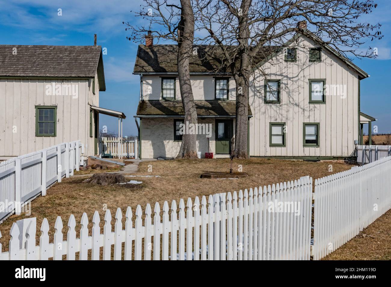 The Spangler House on a Beautiful Winter Day, Gettysburg National ...