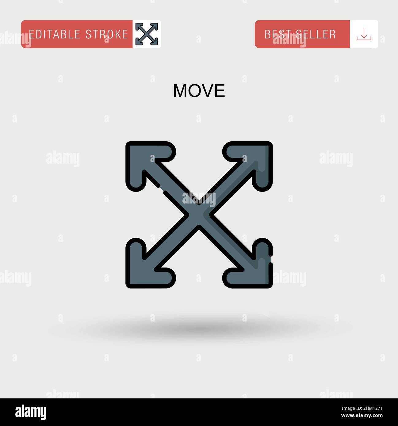 Move Simple vector icon Stock Vector Image & Art - Alamy