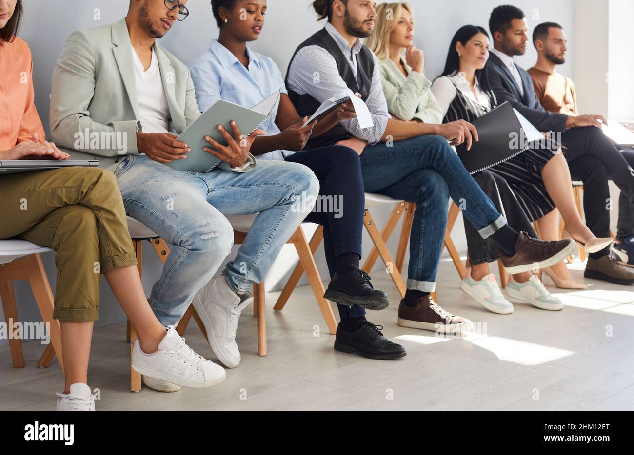 Employees wait hi-res stock photography and images - Alamy