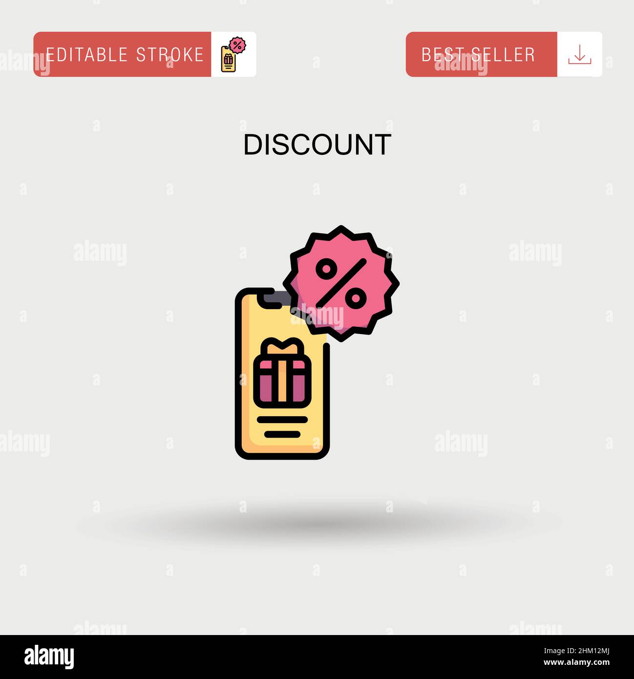 Discount Simple vector icon Stock Vector Image & Art - Alamy