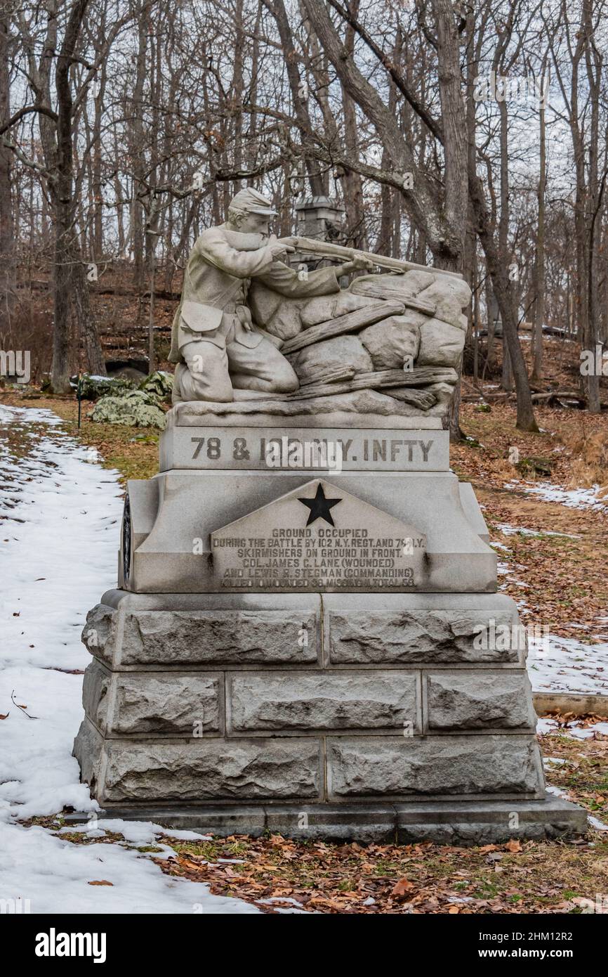 102nd pennsylvania infantry hi-res stock photography and images - Alamy