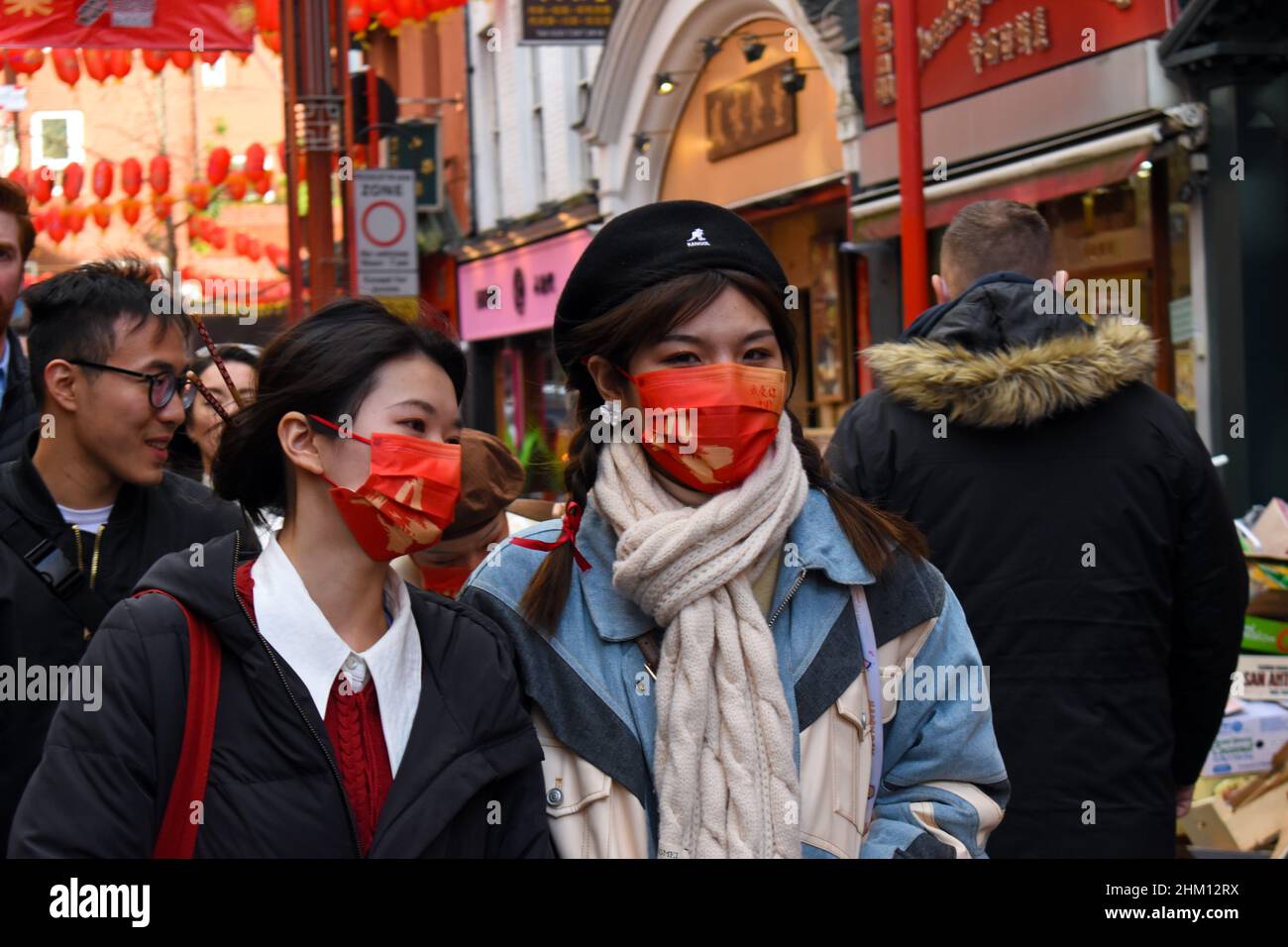 London, UK. 6th Feb, 2022. Chinese New Year 2022. Chiinatown busy ...